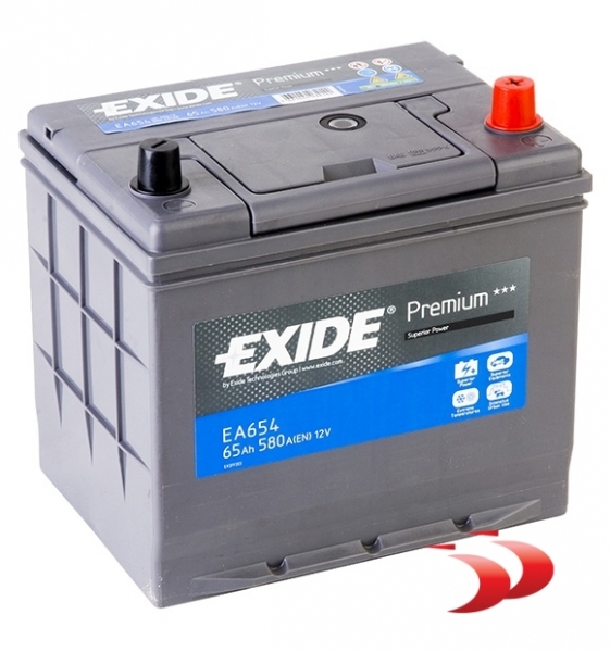 Exide Premium EA654 65 AH 580 EN #390697 | www.PadanguParduotuve.lt